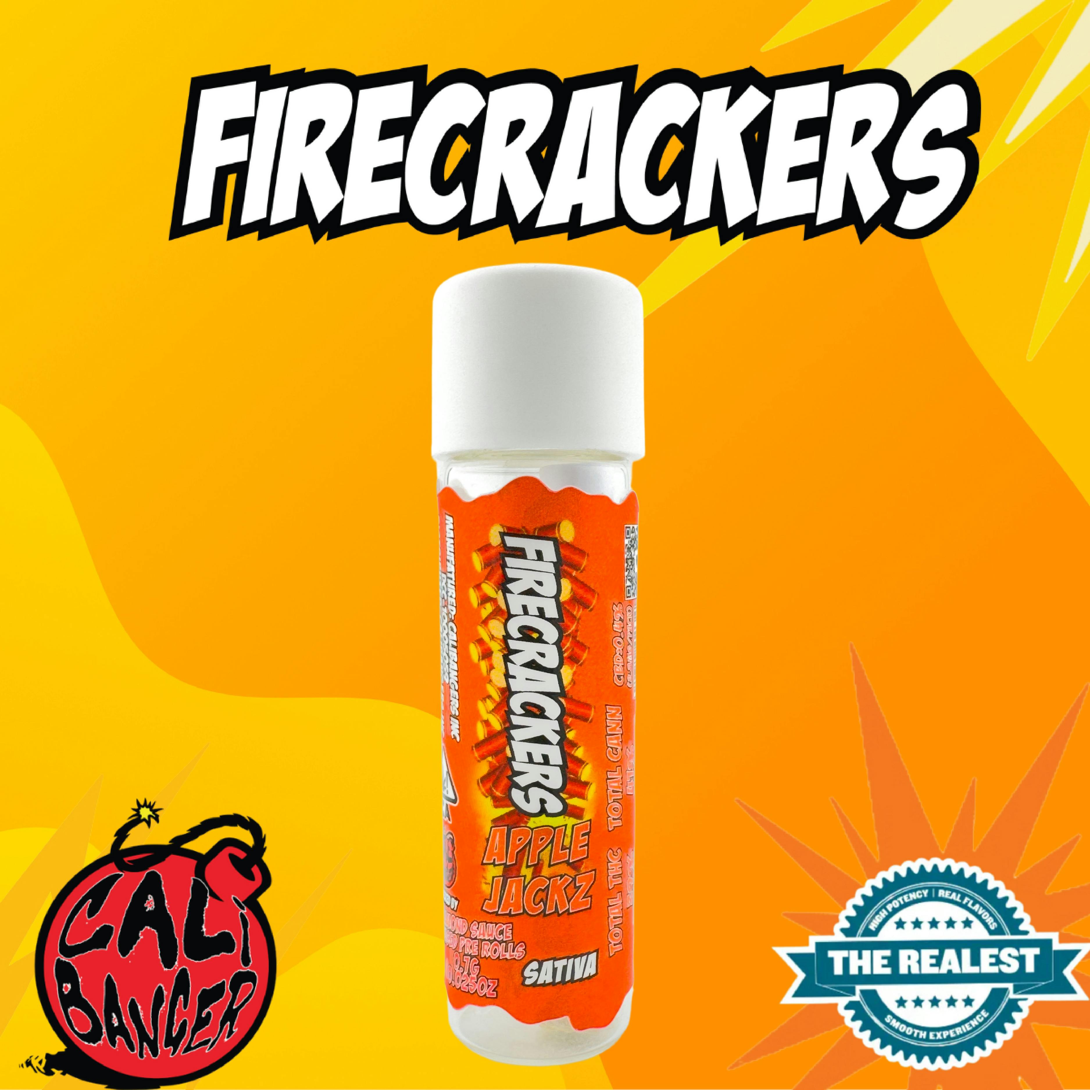 Firecracker Infused Pre Roll Apple Jackz 0.7 G - Firecracker by Cali Banger