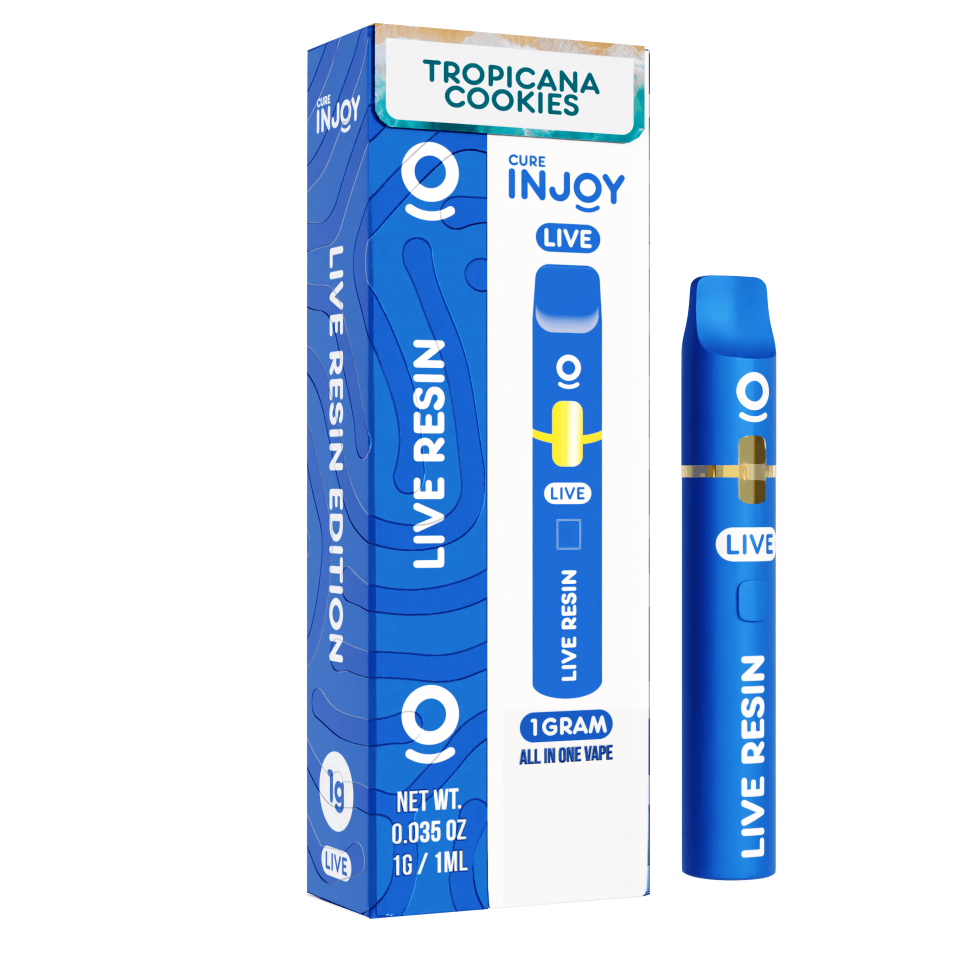 Cure Injoy 2g - Live Resin - Tropicana Cookies (HYBRID) - Cure Injoy