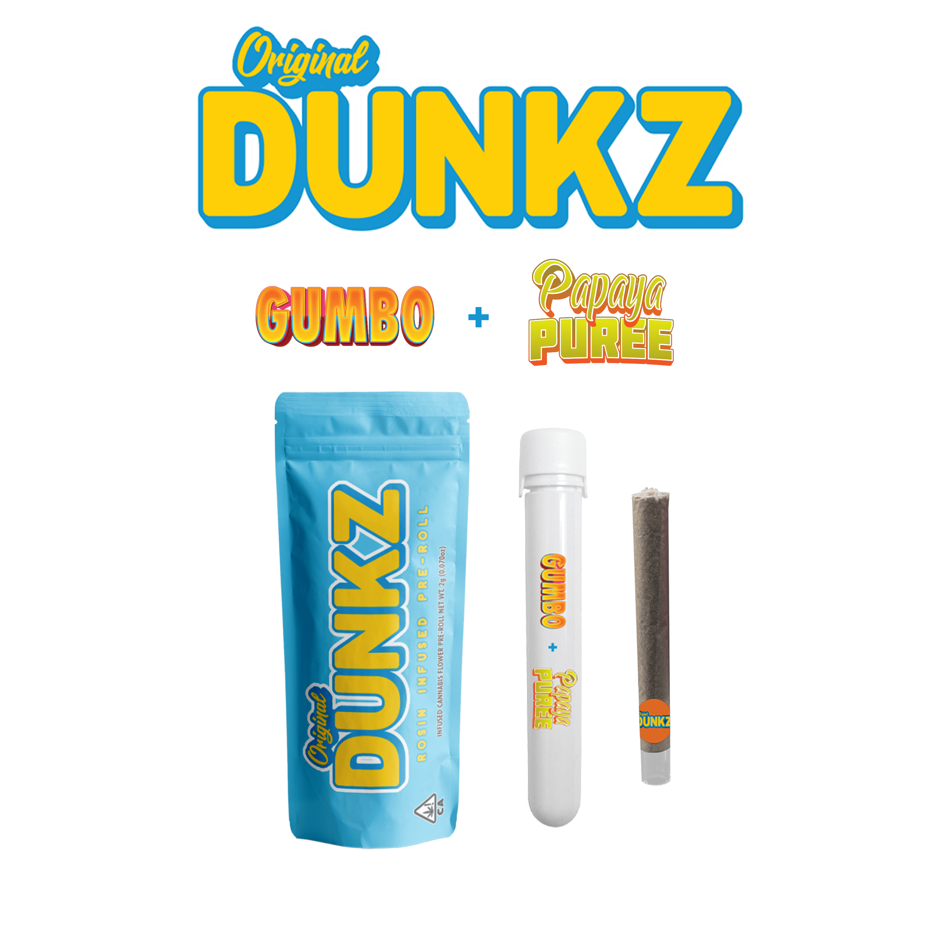 GUMBO FLOWER (1.5G) x PAPAYA PUREE ROSIN (0.5G) HAND ROLLED HASH HOLE ...