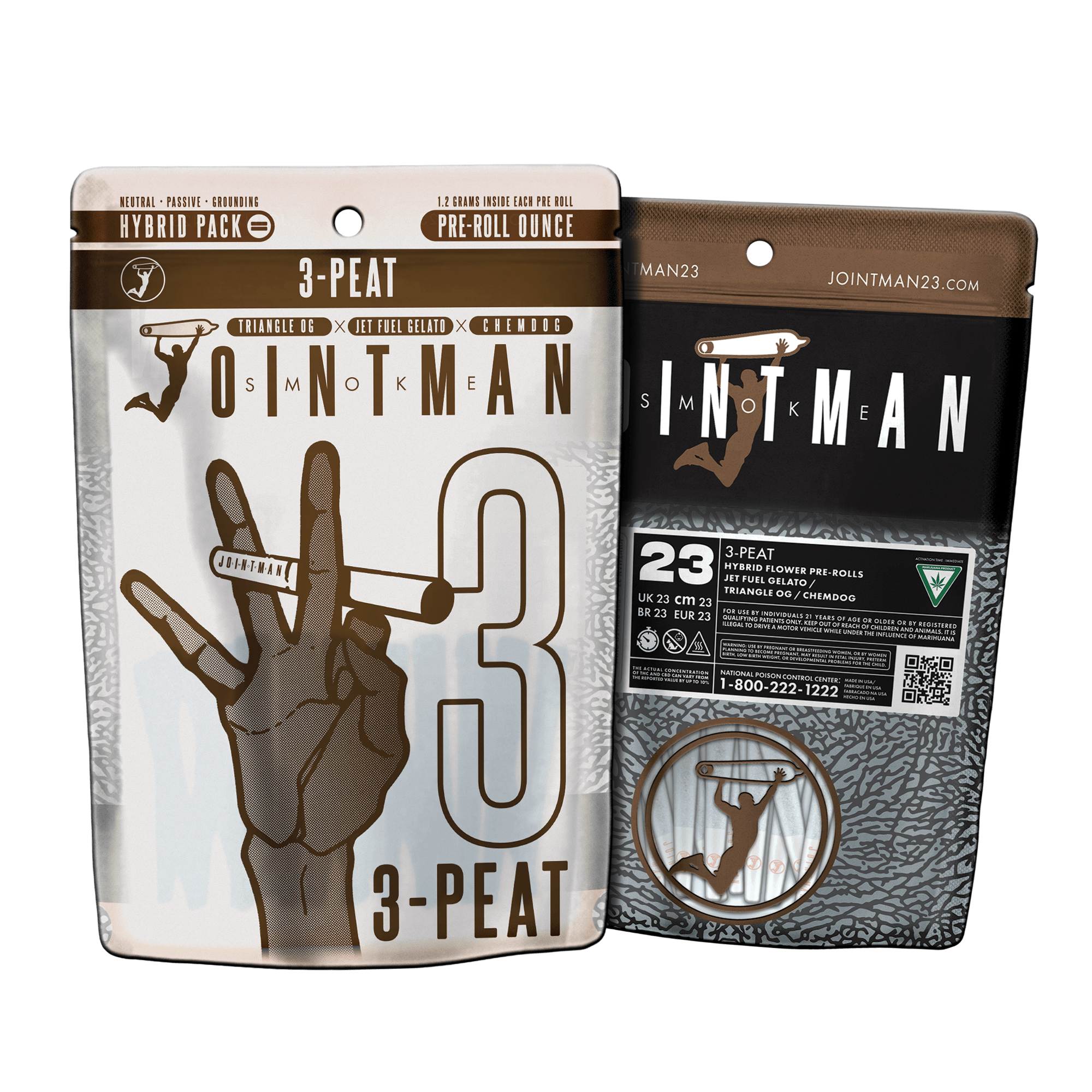 Jointman - 1oz Pre-packed (23) Pre-rolls - 3 Peat - Jointman