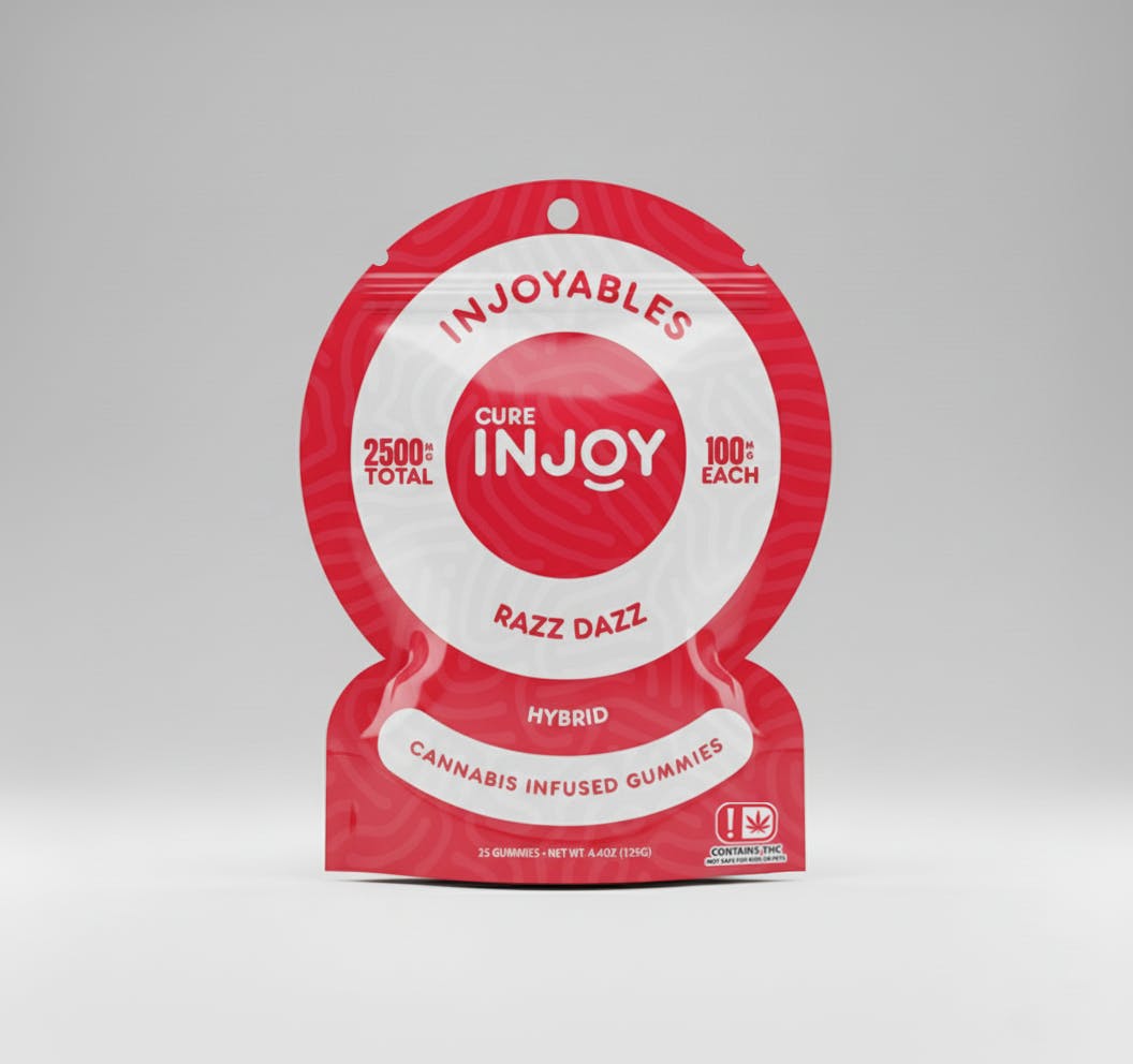 Cure Injoy - Razz Dazz - 2500MG (HYBRID) - Cure Injoy