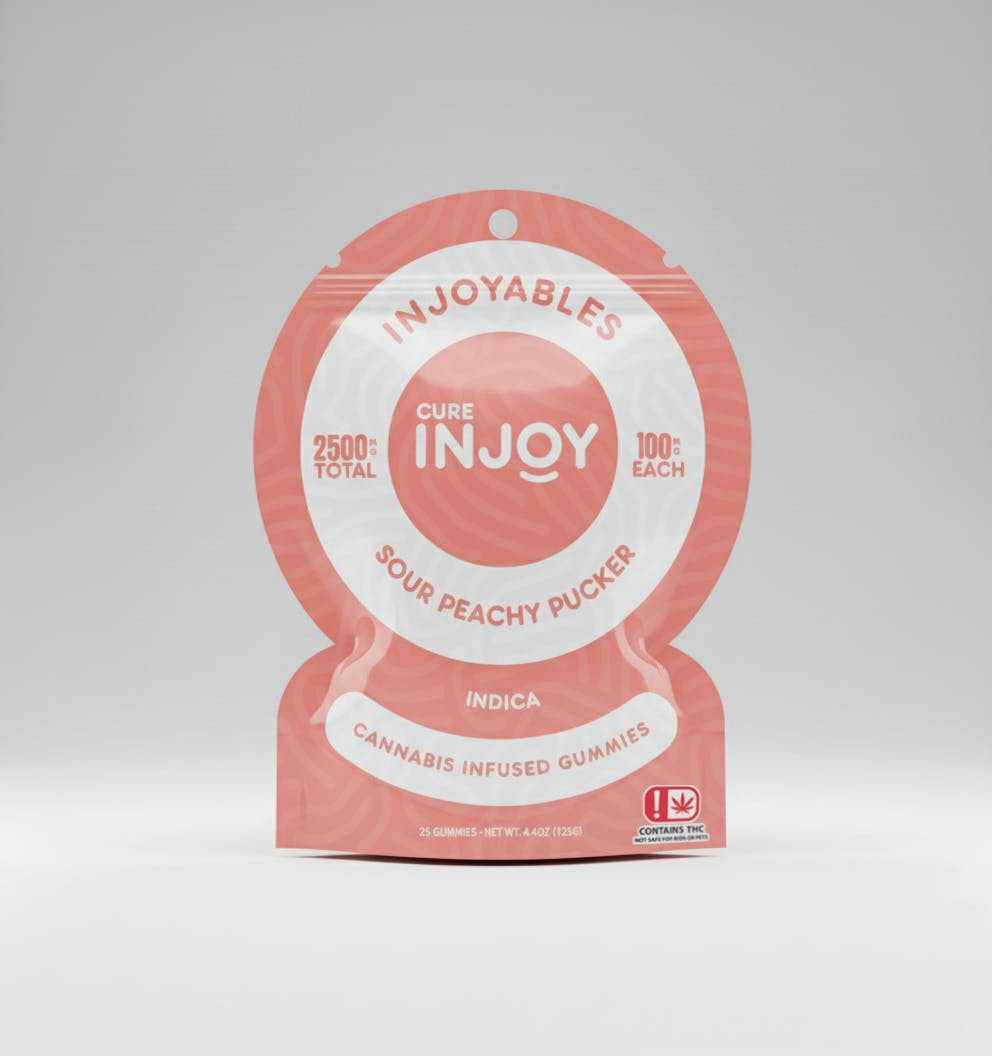 Cure Injoy - Sour Peachy Pucker - 2500MG (HYBRID) - Cure Injoy