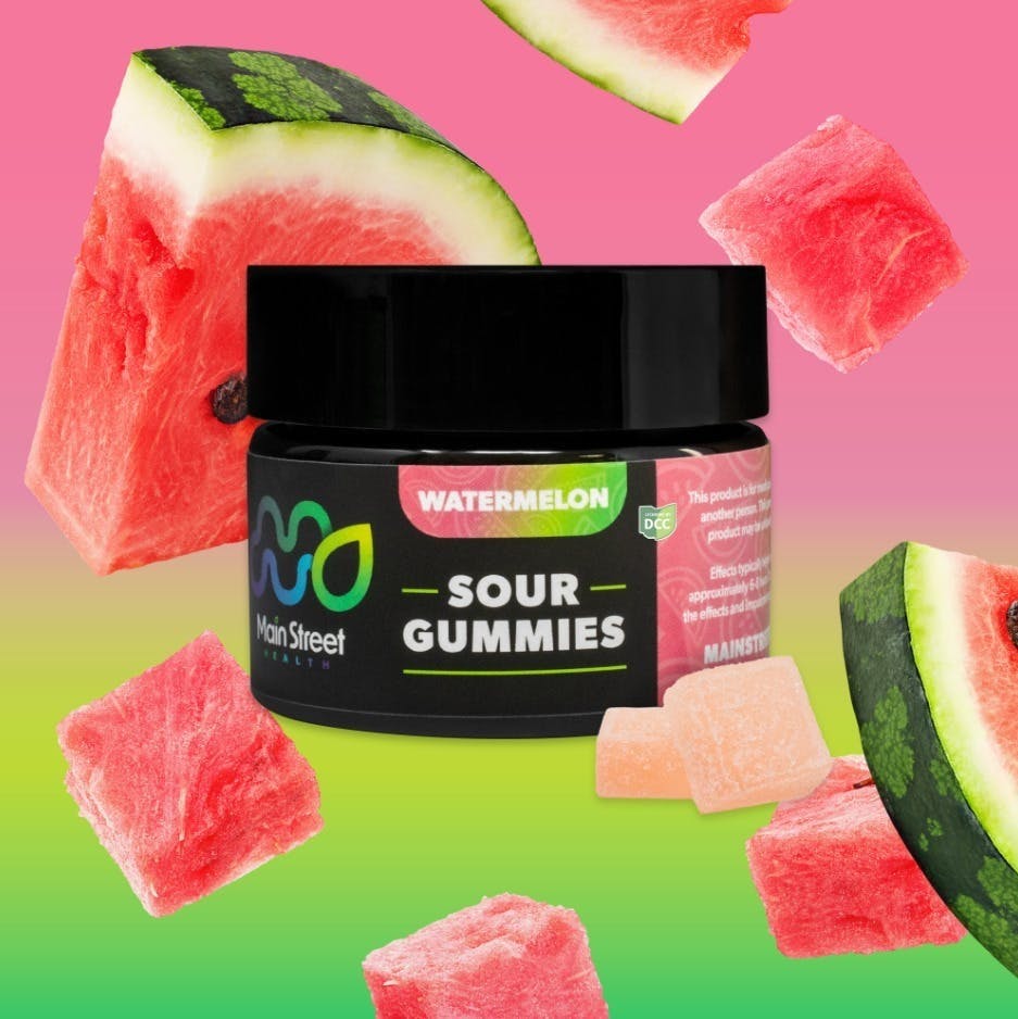 Watermelon - 1 Day - THC Gummies - 11pk - Main Street Health