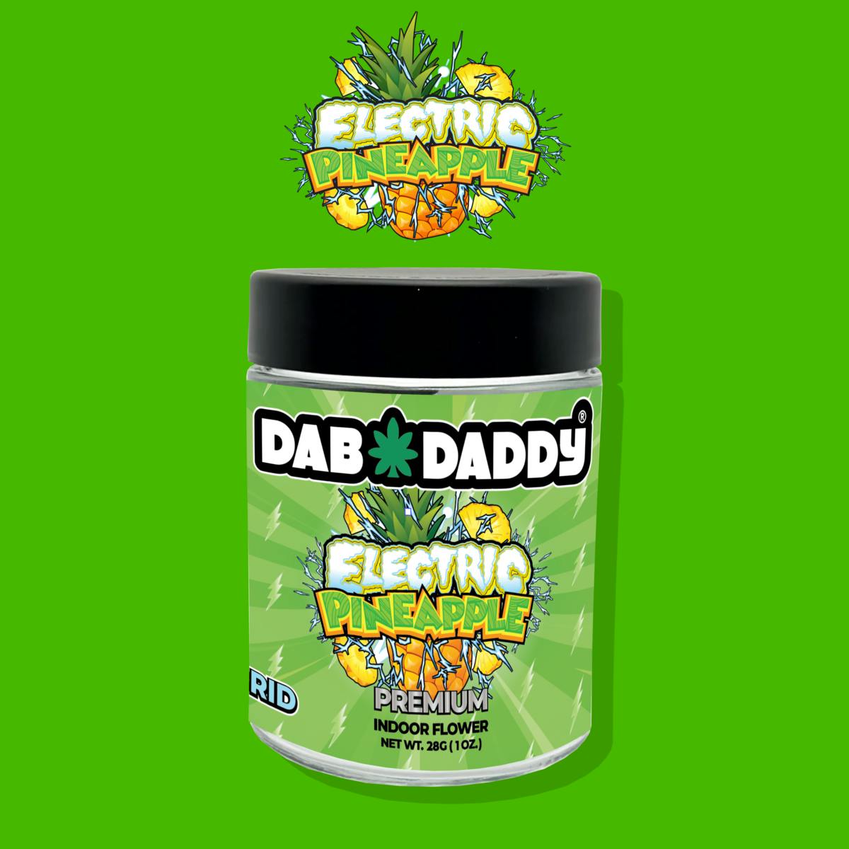 Electric Pineapple Flower Dab Daddy® 28g Premium Indoor Flower - Dab ...