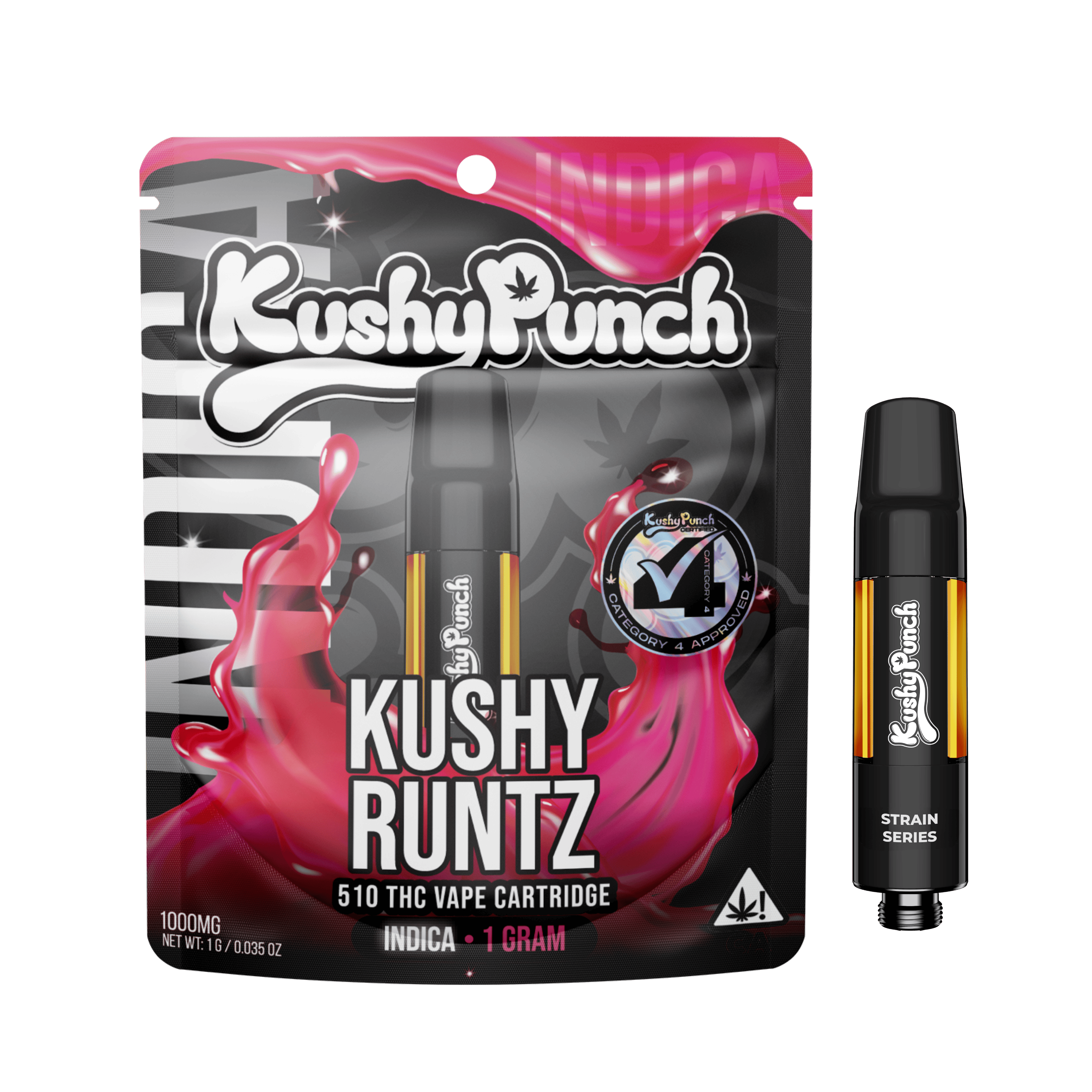 1G Kushy Punch 510 Vape Cart - Kushy Runtz (INDICA) - STIIIZY Marina ...