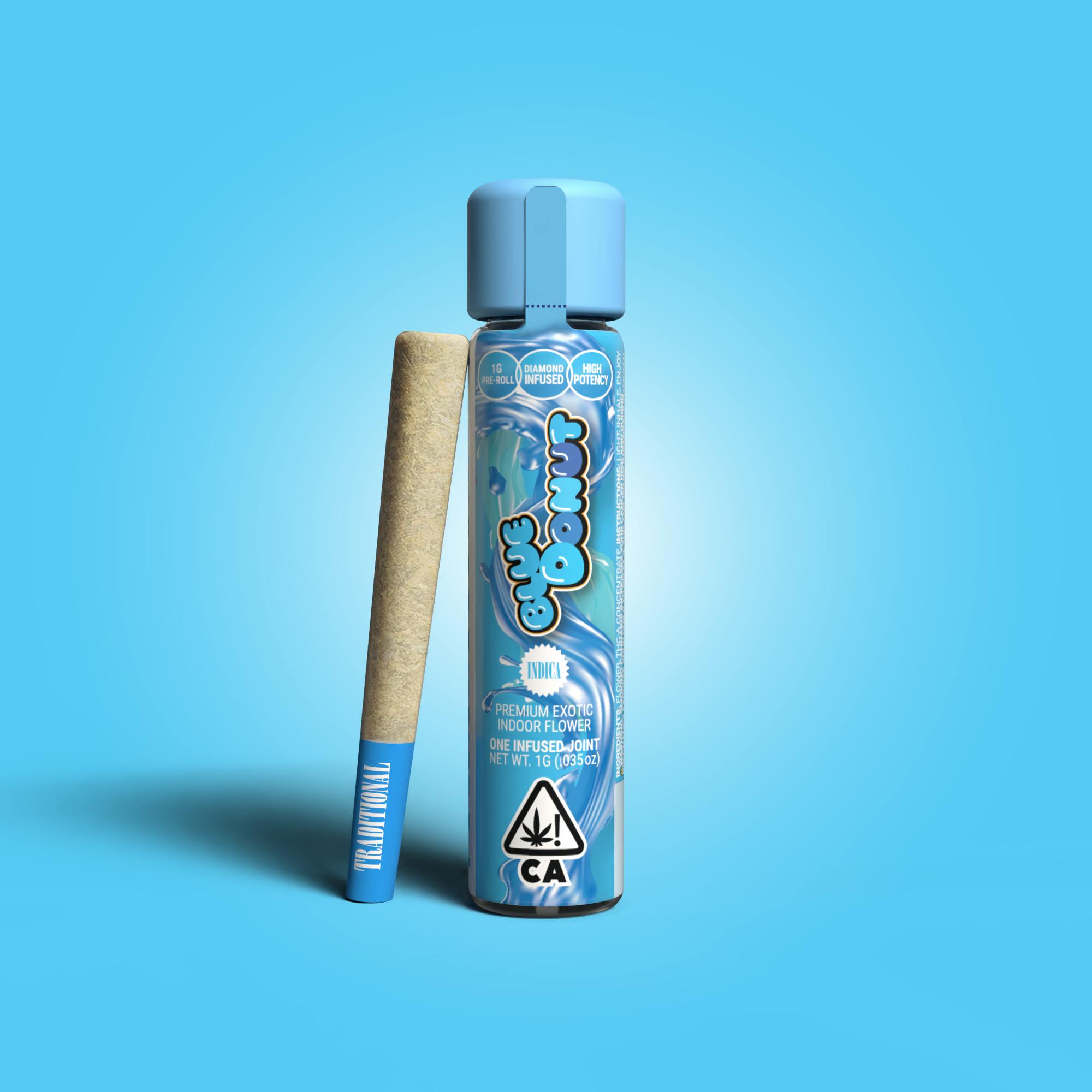 Traditional - Blue Donut Infused Pre-roll 1g - Traditional
