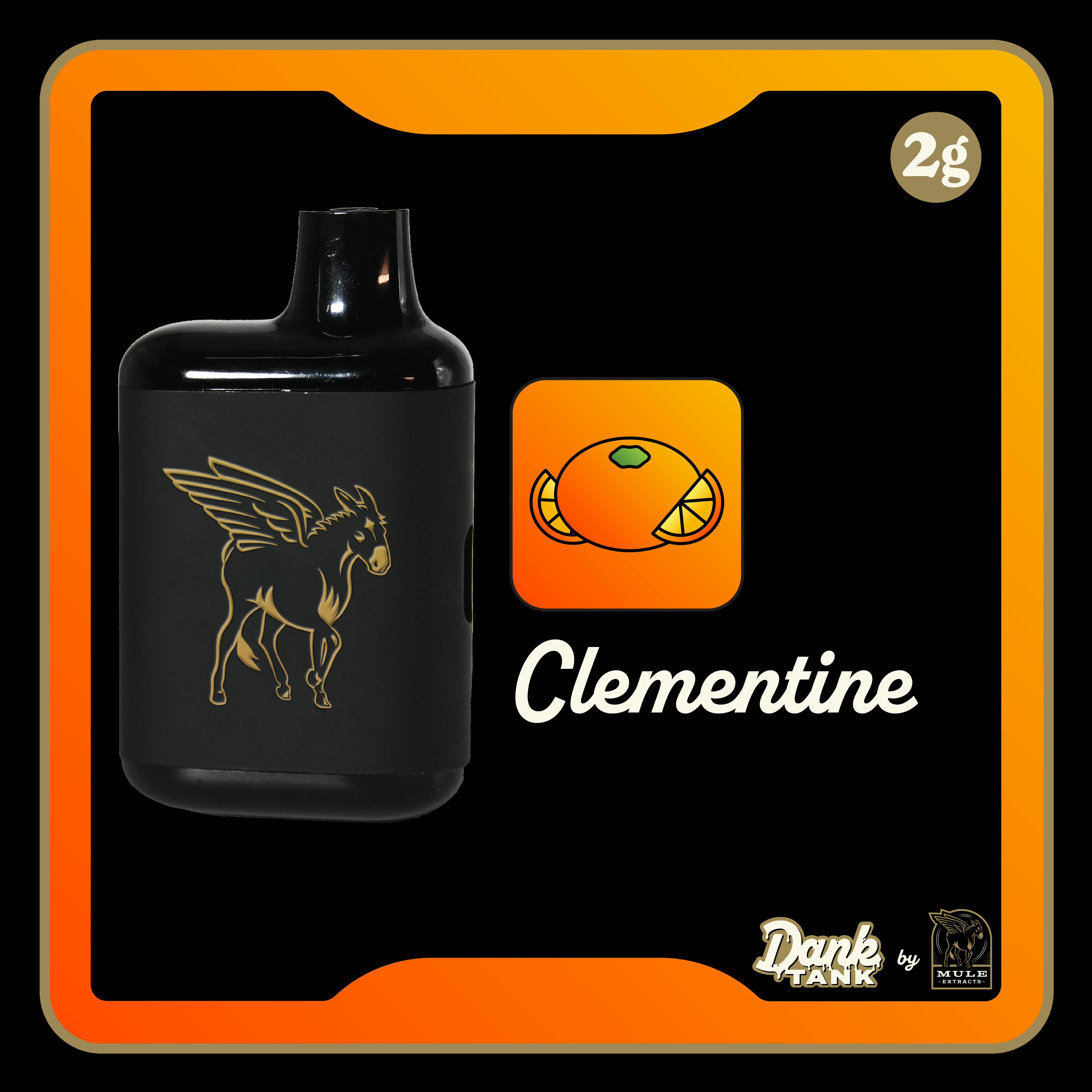 2g Dank Tank Clementine (Sativa) - NJ - Mule Extracts