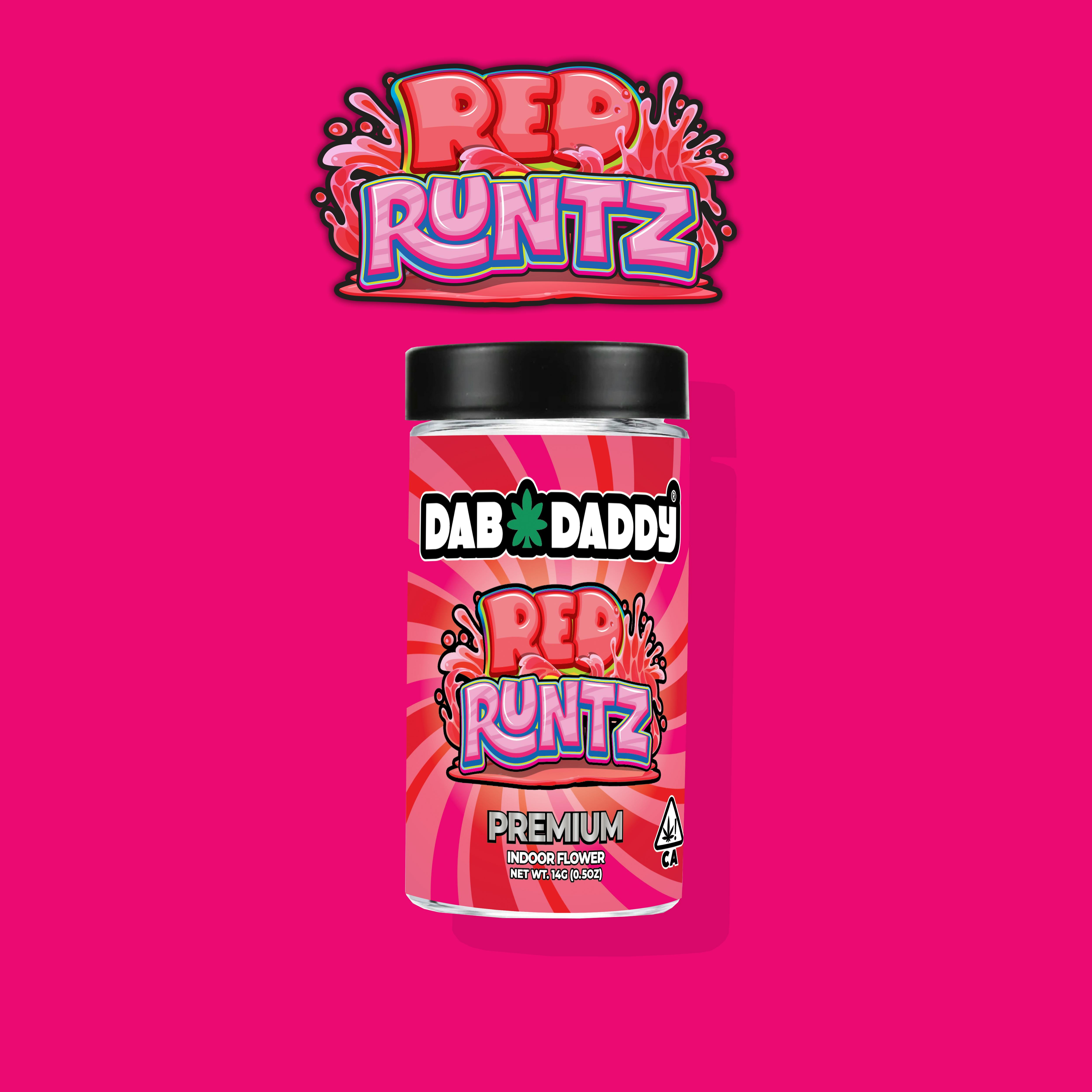 Red Runtz Flower Dab Daddy® 14g Premium Indoor Flower - Dab Daddy