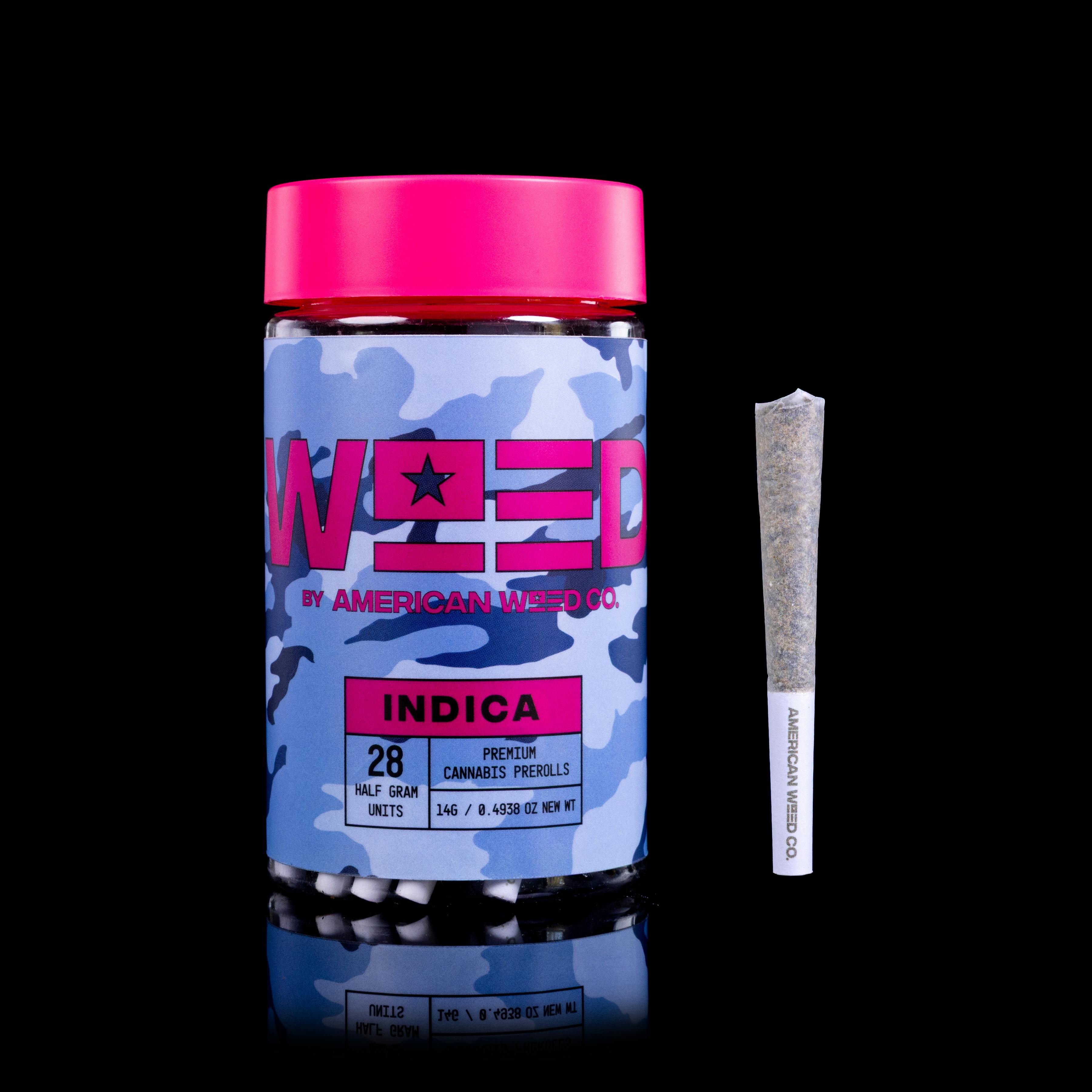 WEED Indica - Fruit Smoothie - Indica Preroll Pack (.5g x 28 ...
