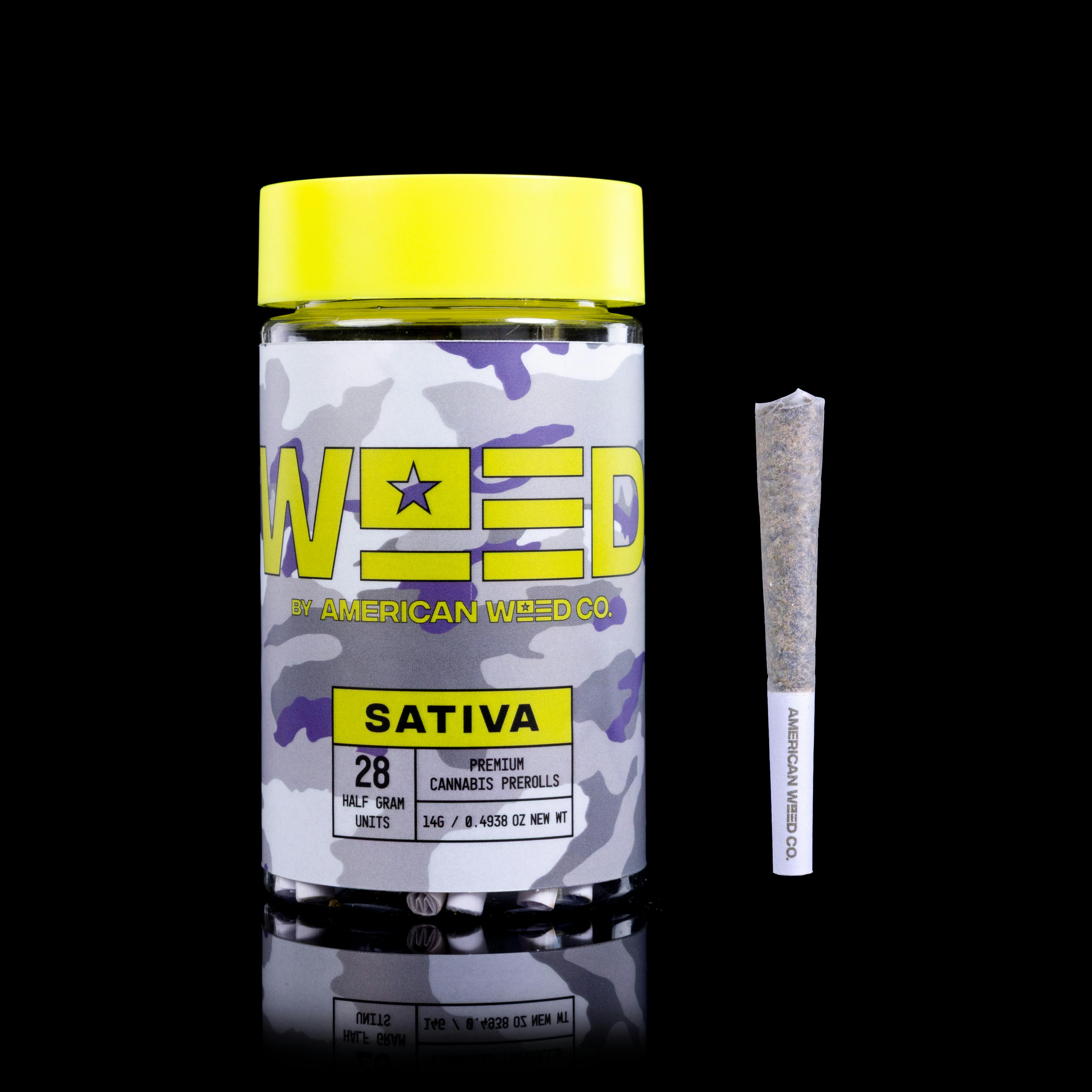 WEED Sativa - Blue Cookies - Sativa Preroll Pack (.5g x 28) - American ...