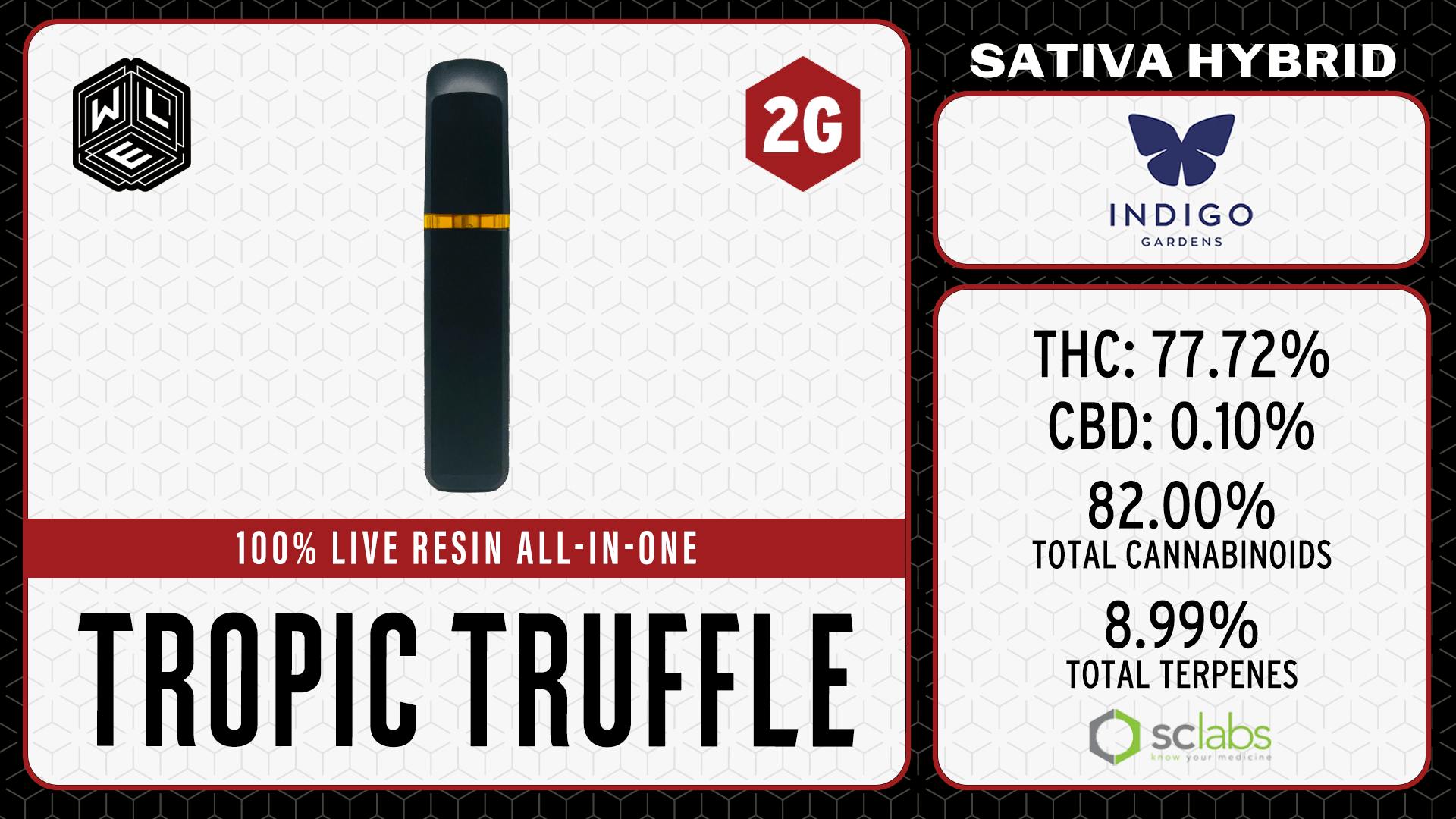 WLE | Tropic Truffle | All-In-One Live Resin Cartridge (2g) Sativa ...