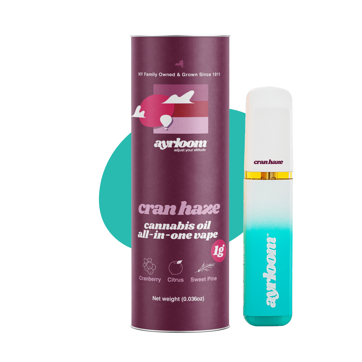 Ayrloom | Cran Haze | AIO | 1g - MJ Dispensary | Weedmaps