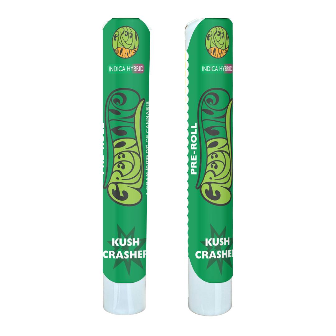 Kush Crasher - Indoor Flower Pre-Roll - Indica Hybrid - 1g - Greenline