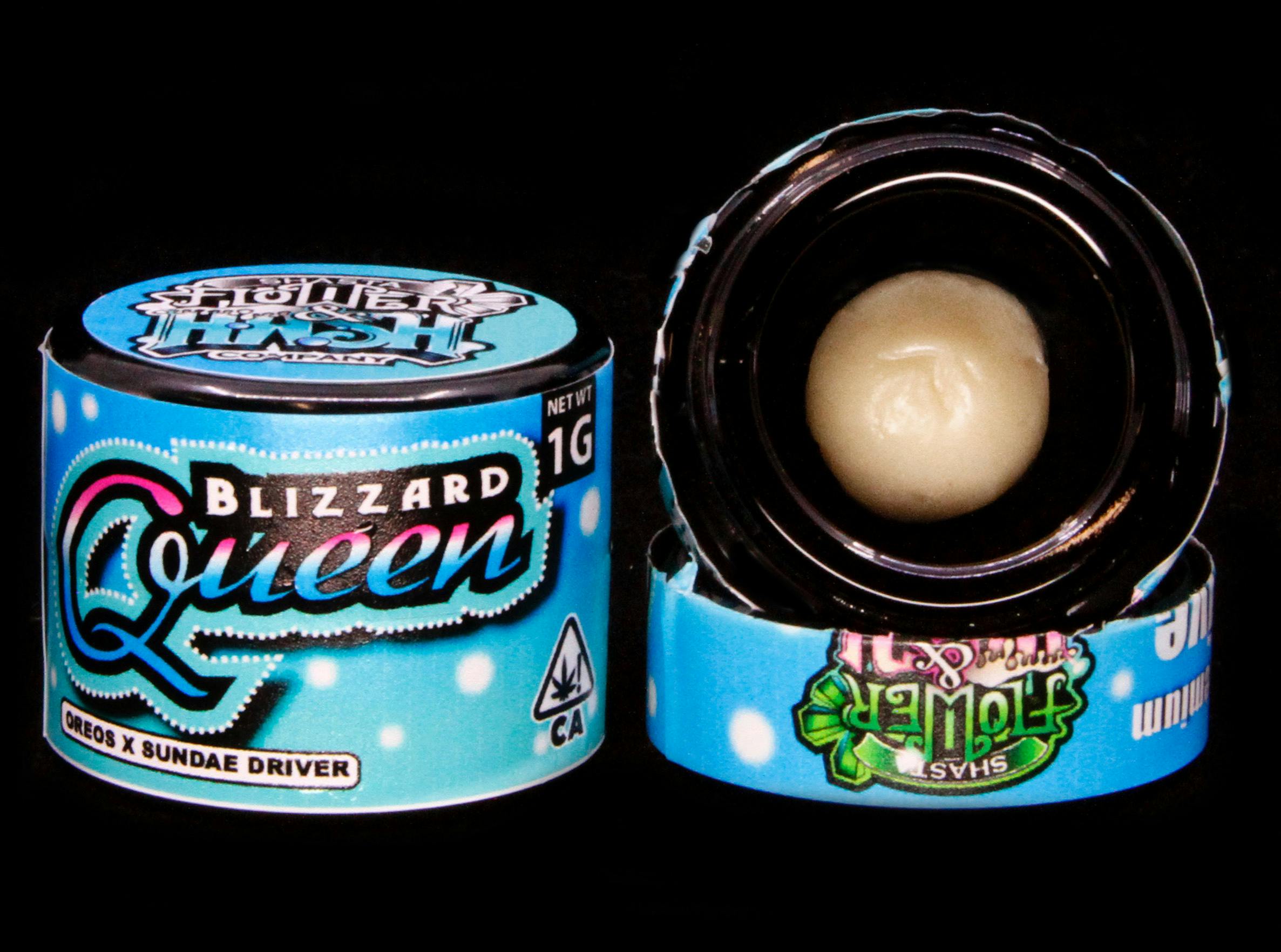 Shasta Hash Co. Blizzard Queen T1 Live Rosin 1g - Shasta Flower and ...