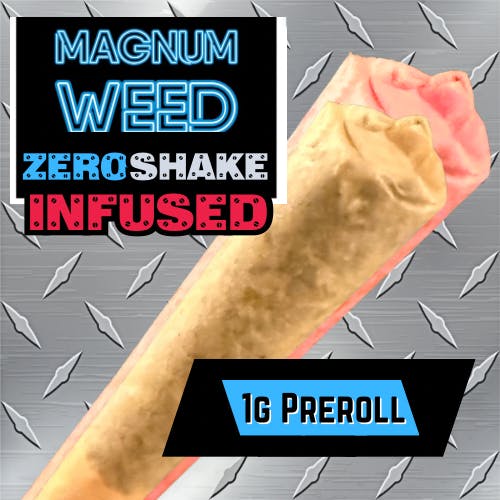 Magnum Zero Shake 1g Diamond Infused Preroll - Concord Fuel Hybrid - Magnum