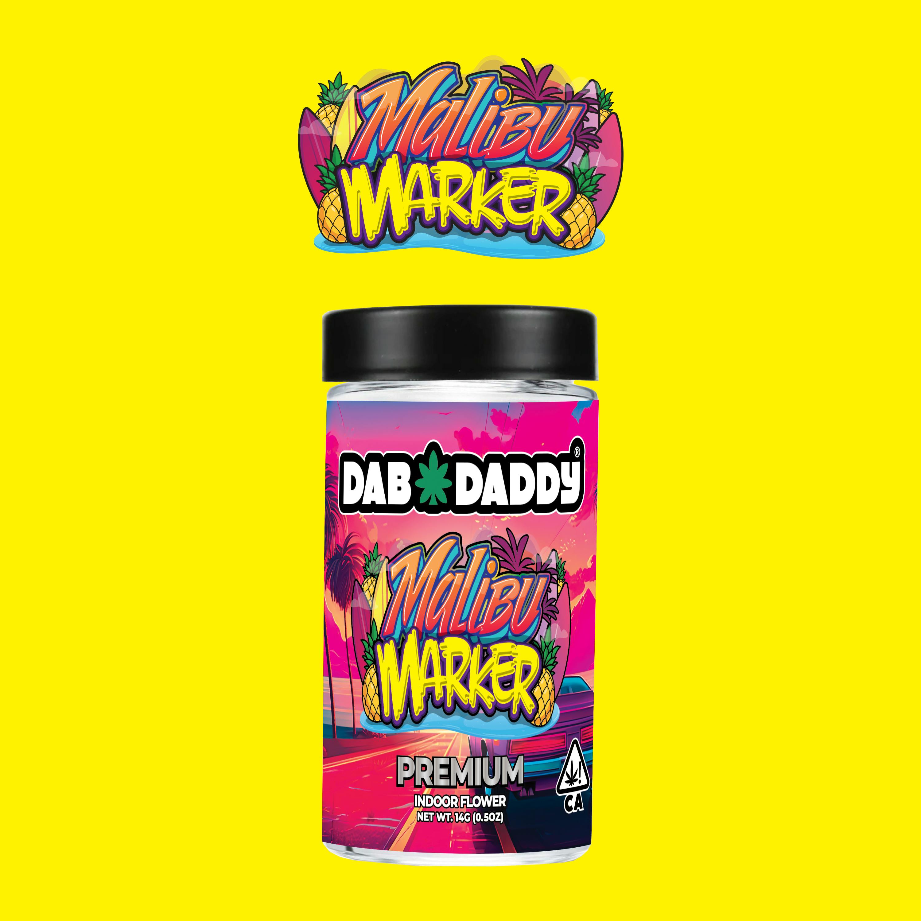 Malibu Marker Flower Dab Daddy® 14g Premium Indoor Flower - Dab Daddy