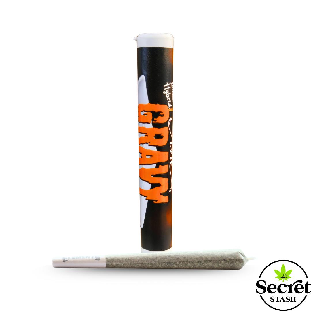 Secret Stash | Full Bud Pre Roll | The Gravy | 1.2g - Secret Stash
