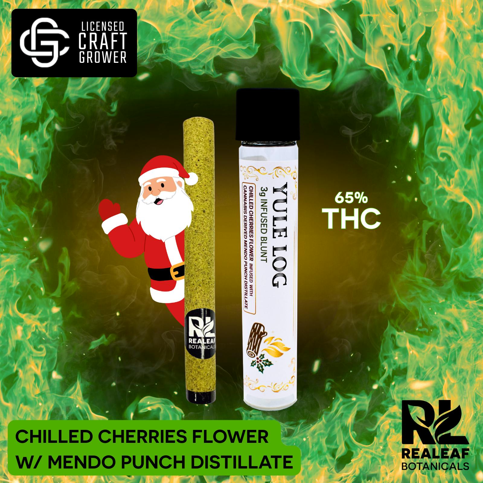 Yule Log Infused Blunt 3g - Realeaf Botanicals