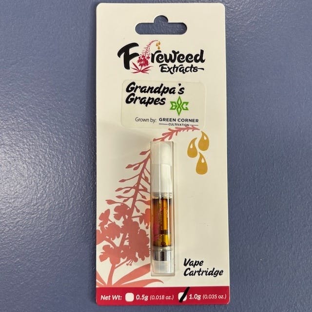 FE Fire Sauce - Grandpa's Grapes 1g Cart - Fireweed Extracts