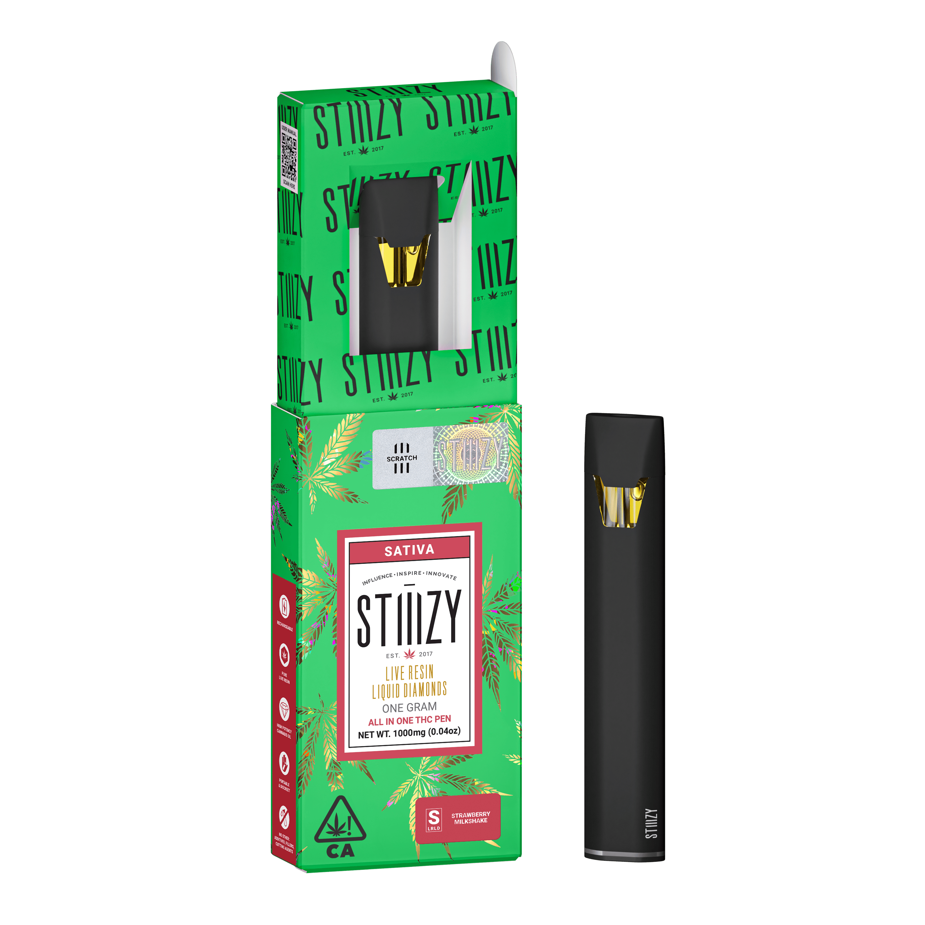 Vape - STRAWBERRY MILKSHAKE 1G All-In-One - STIIIZY Marina | Weedmaps