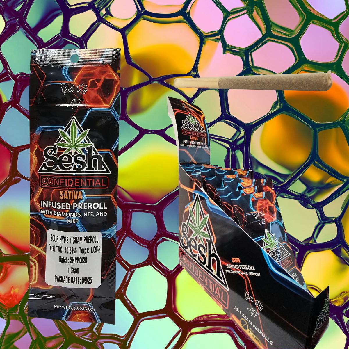 SESH SOUR HYPE 1G INFUSED PREROLL - LUX Cannabis Company