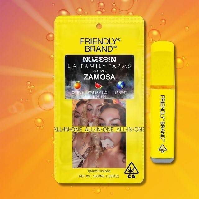 Friendly Brand x L.A.F.F. | Zamosa | Cured Nuresin AIO | 1g - Friendly ...
