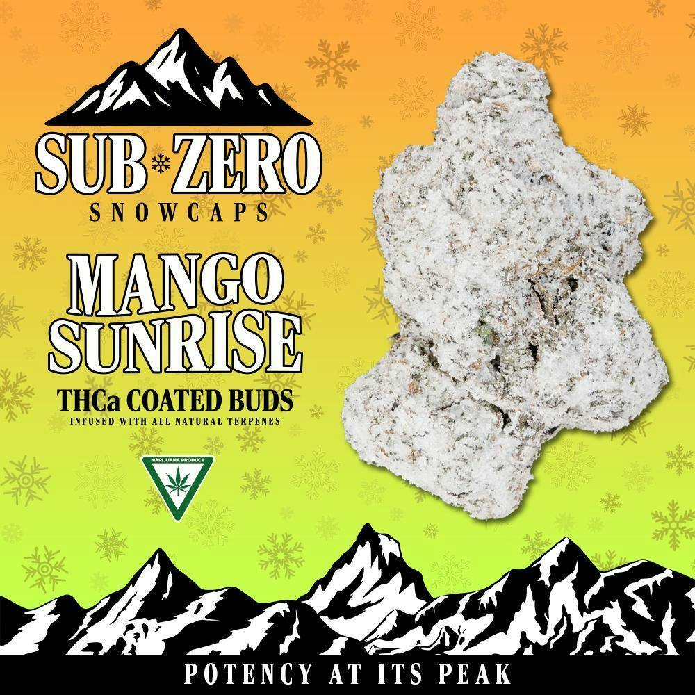 SZ SNOWCAPS | Mango Sunrise | 7g THCA Flower - Sub-Zero Snowcaps