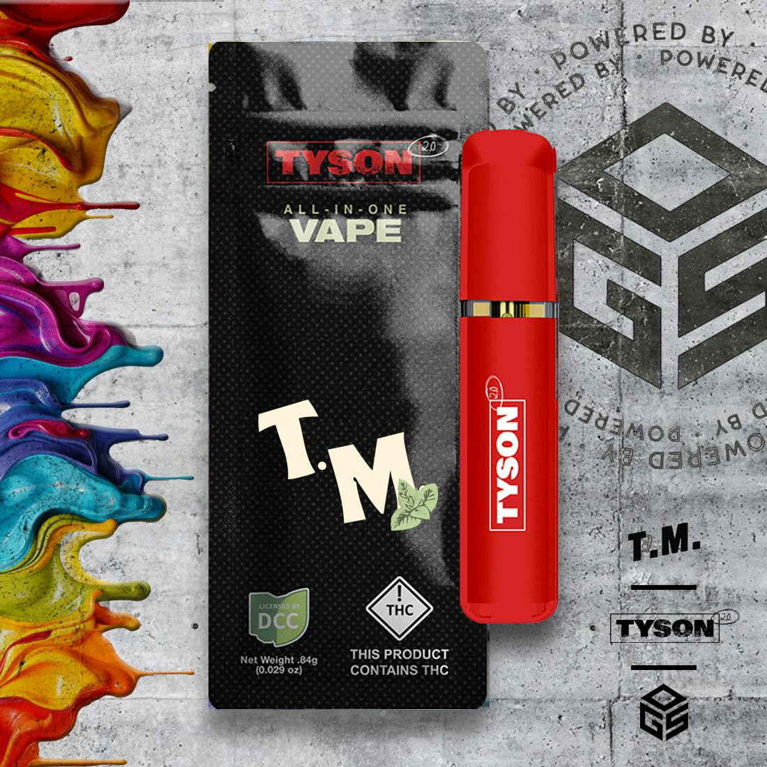 Tyson 2.0 | T.M. | All-In-One Disposable Vape | [1g] - TYSON 2.0