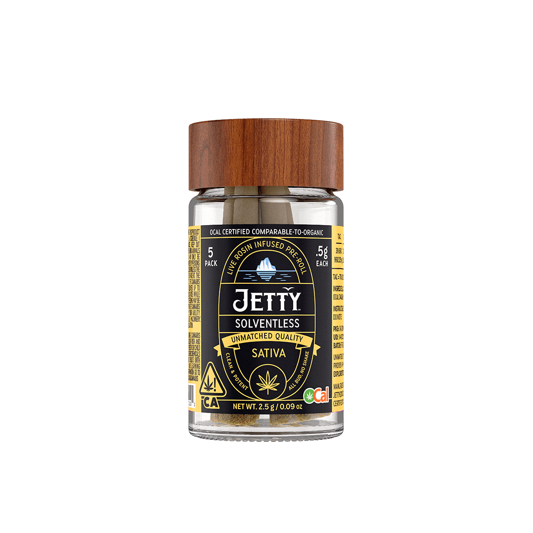 Jetty Pre-Roll OCal Live Rosin 5 Pack Tangie Cookie Burger x Strawnana ...