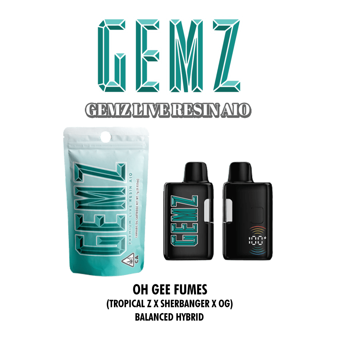 GEMZ AIO OH GEE FUMES LIVE RESIN 1 GRAM - GEMZ PREMIUM