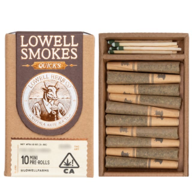 Lowell Smokes | 3.5g Pre-Roll Pack | The Wake Up Sativa Quicks | 10pk 0 ...
