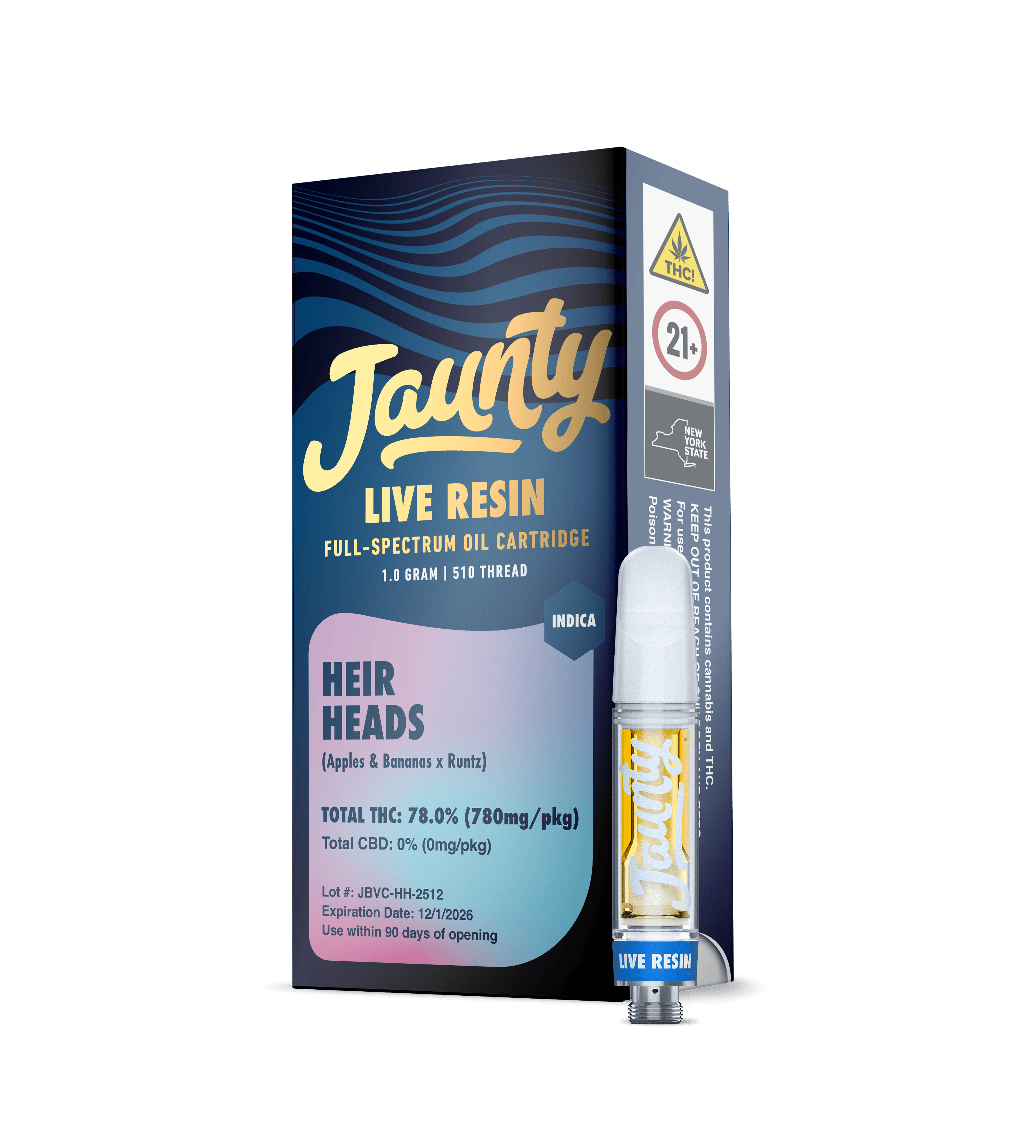 Heir Heads | Live Resin | Cartridge | 1g - Jaunty