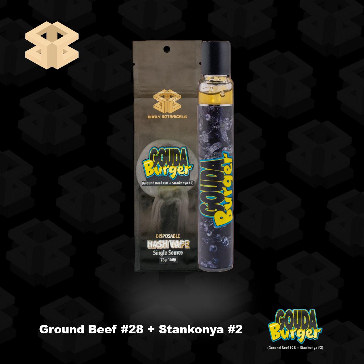 Burly Botanicals | Gouda Burger | .5g Disposable Hash Vape - Burly ...
