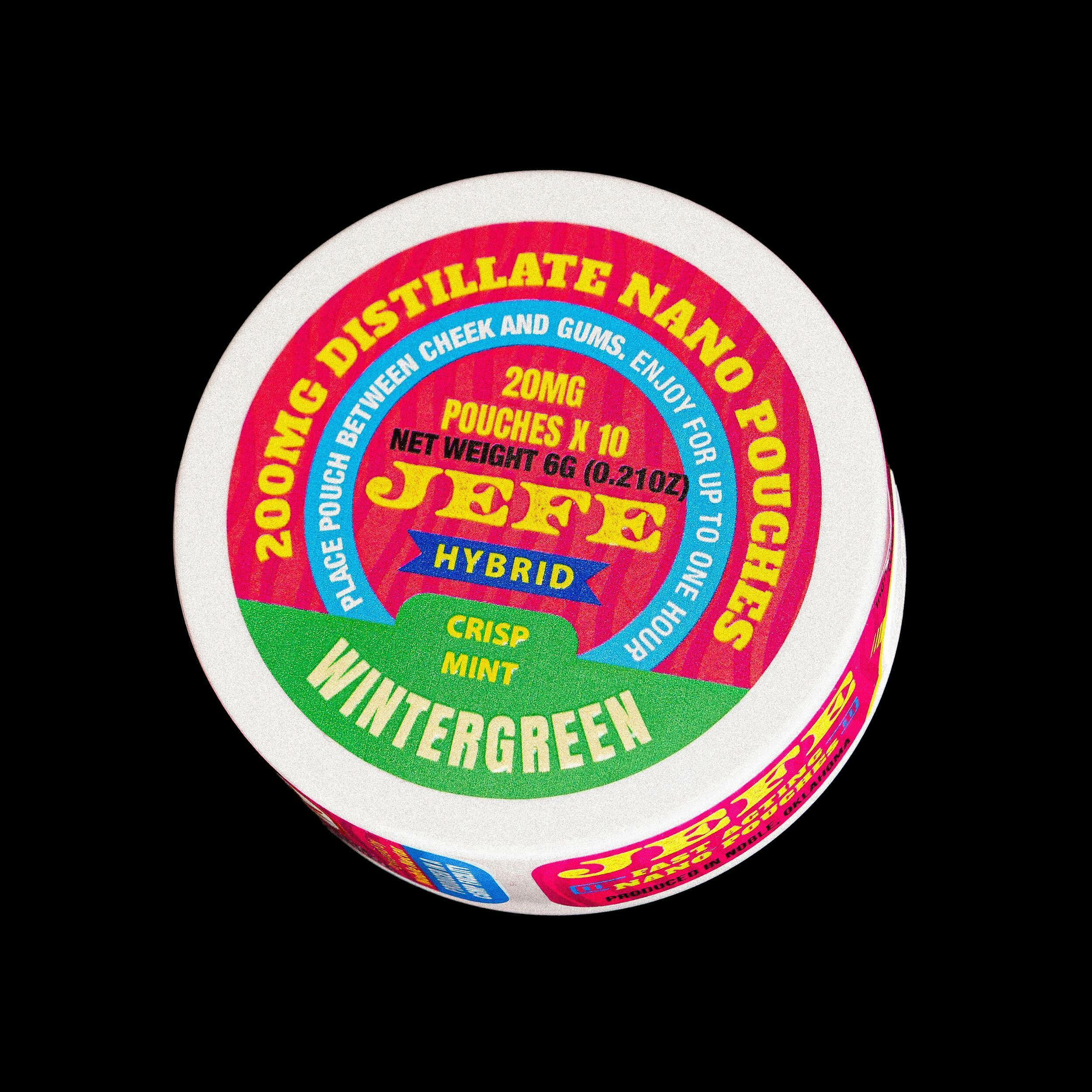 JEFE Nano Distillate Pouches - Wintergreen (Hybrid) 200MG - 10 pack ...