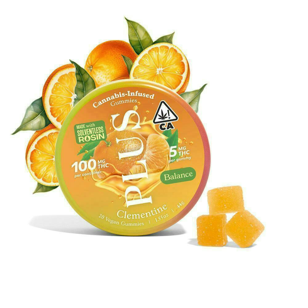 Clementine Gummies [Solventless Rosin] 10pk (10mg) - PLUS™️ Products