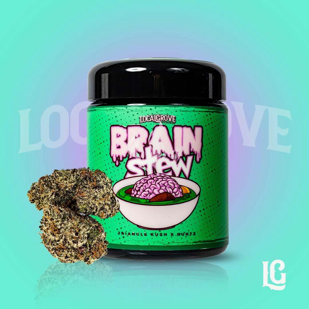 Local Grove Prepackaged Flower Jar | Brain Stew | 14G - BOWDEGA UTICA ...