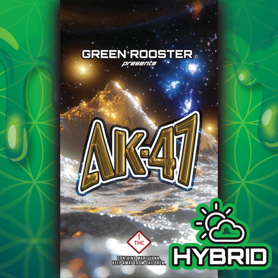 Vape Cartridge – 510 Thread – Distillate – AK-47 – 1g - Green Rooster
