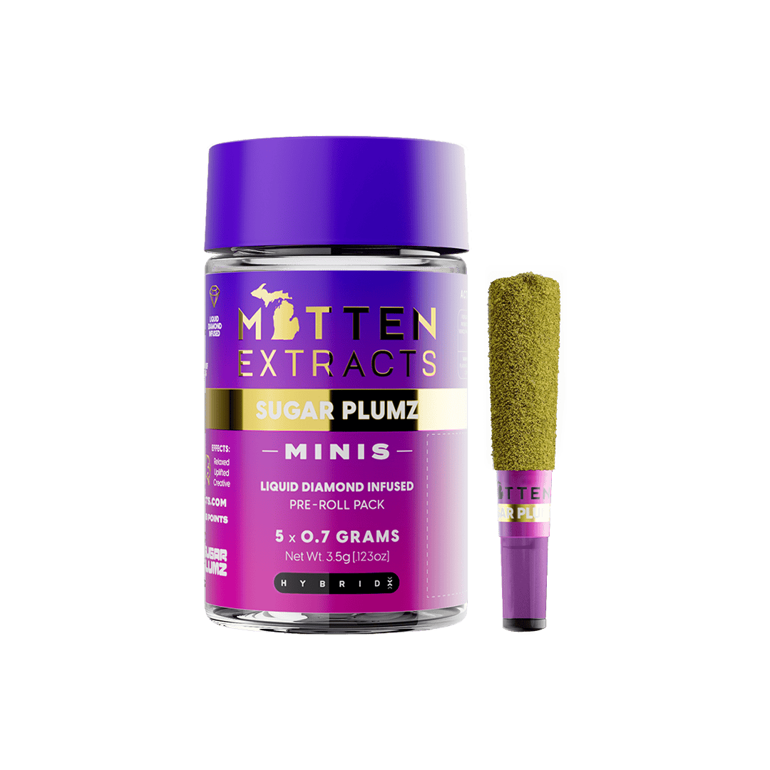 Mitten Extracts Minis | Infused Pre-Rolls | 5 Pack - Sugar Plumz ...